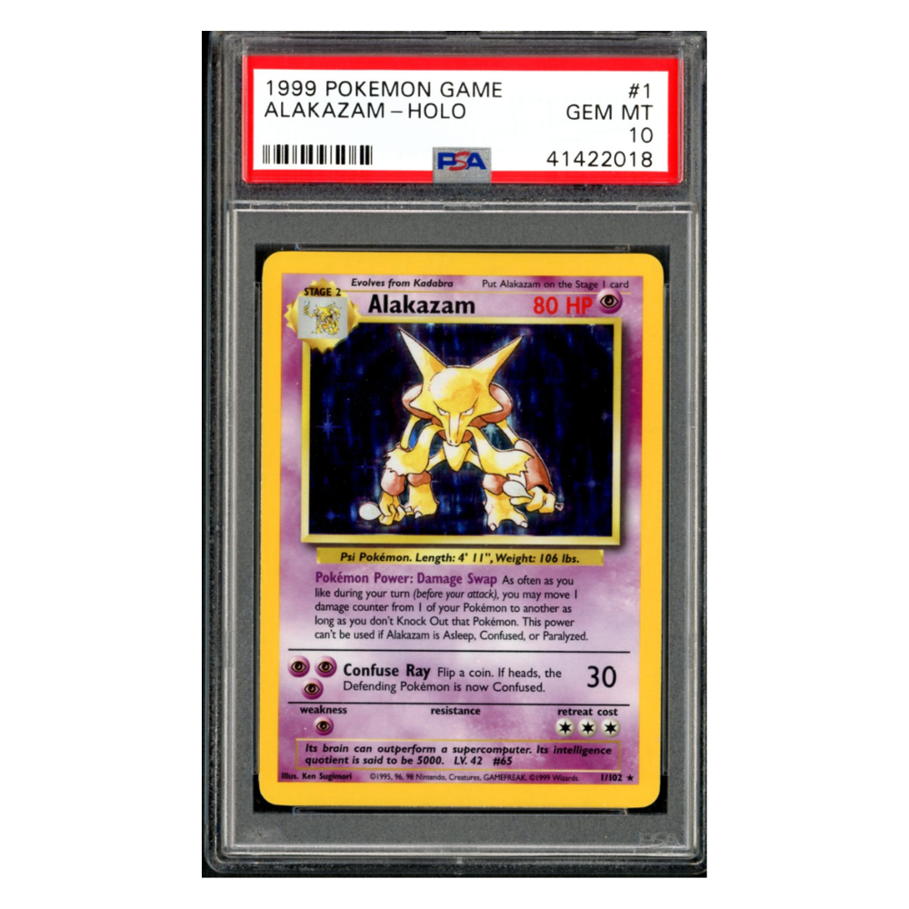 Week 1 Giveaway – PSA 10 Base Set Alakazam – Troll X